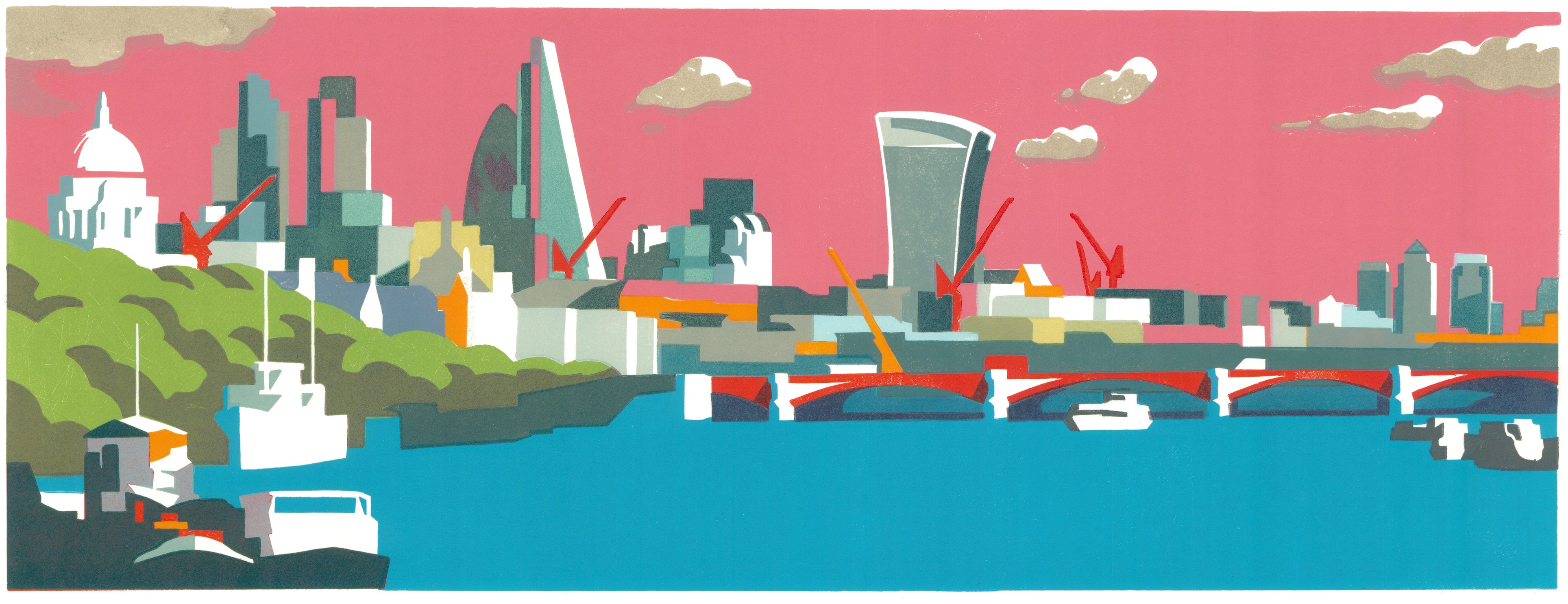 City of London Pink - Paul Catherall